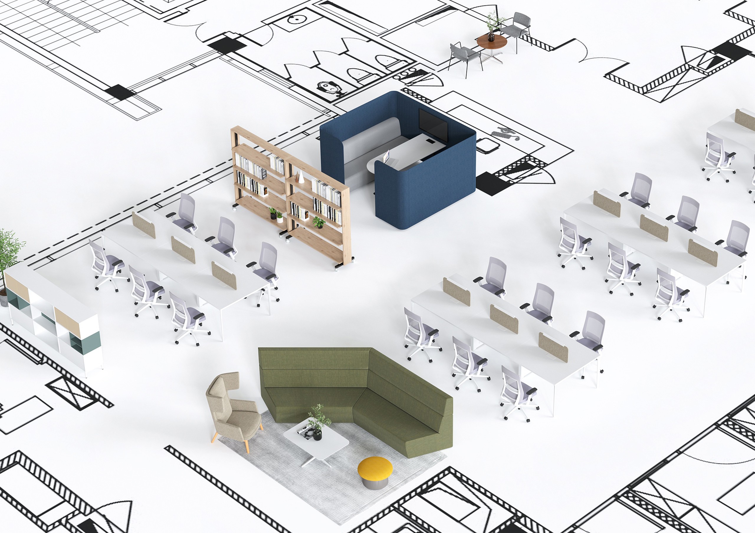 Modo Pod Sofa / 4 Seats
